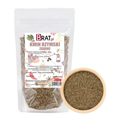 Kmin rzymski ziarno 200g | Sklep BRAT.pl